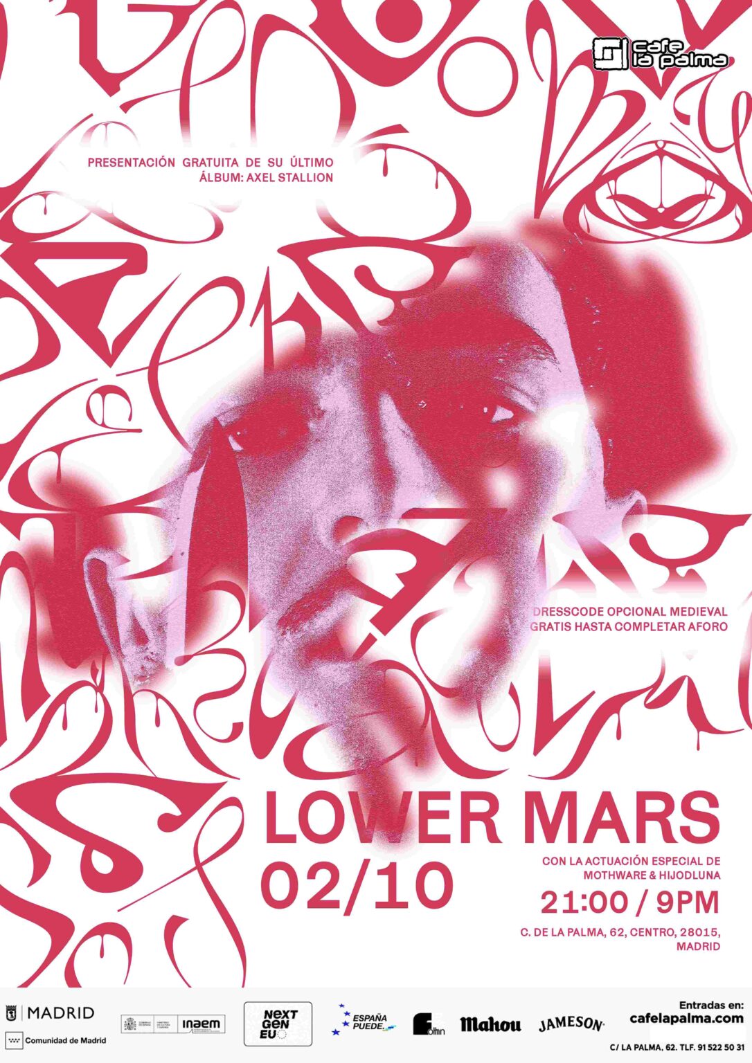 LOWER MARS presenta "AXEL STALLION" - Café la Palma