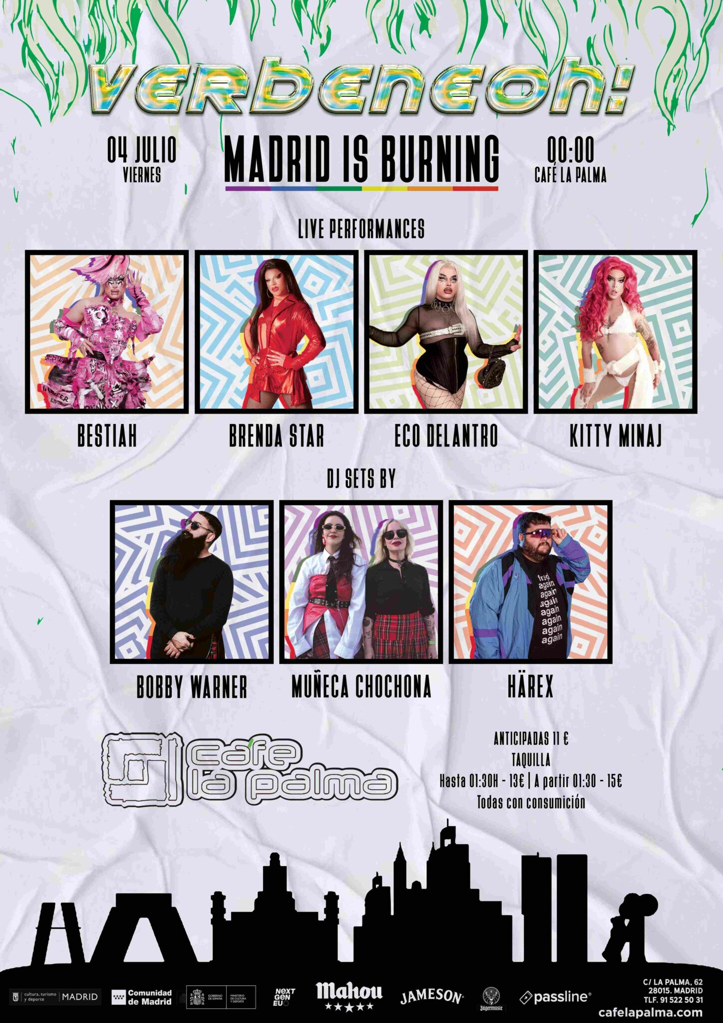 BOBBY WARNER + MUÑECA CHOCHONA + HÄREX Y MUCHAS MÁS - Café la Palma