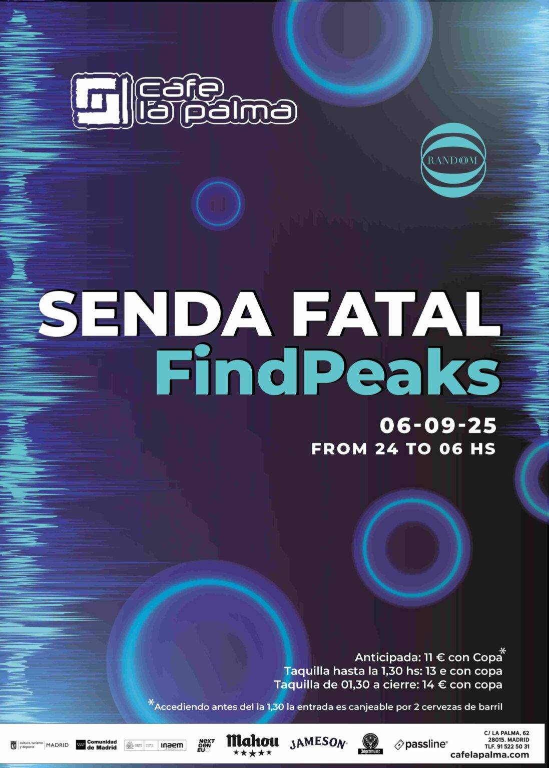 SENDA FATAL + findPeaks - Café la Palma